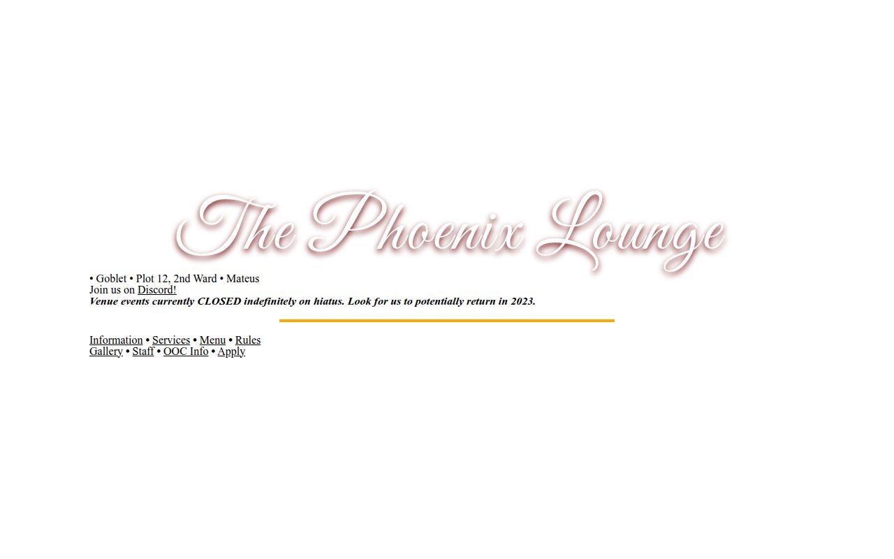 The Phoenix Lounge •
